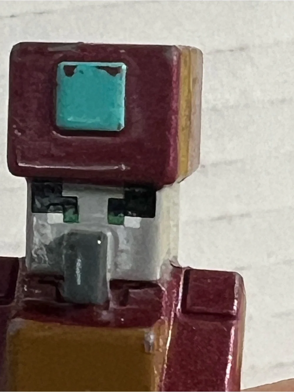 Toys | Minecraft Metal Mini Figure Blocky Maroon Mini Figure With Teal ...